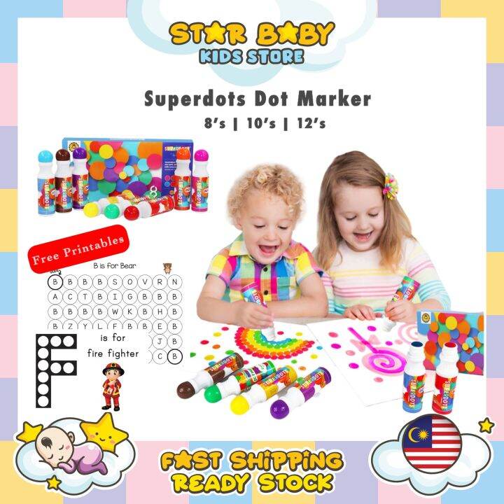 Ready Stocks Superdots Dot Dot Marker Dot Dot Pen Art Marker Dot Color ...