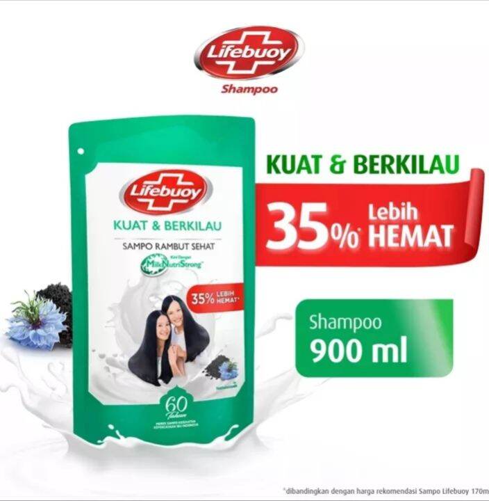 Lifebuoy Shampoo Strong and Shiny 900 ml | Lazada Indonesia