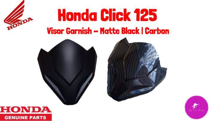 Honda Click 125 Visor Garnish - Matte Black | Carbon | Lazada PH