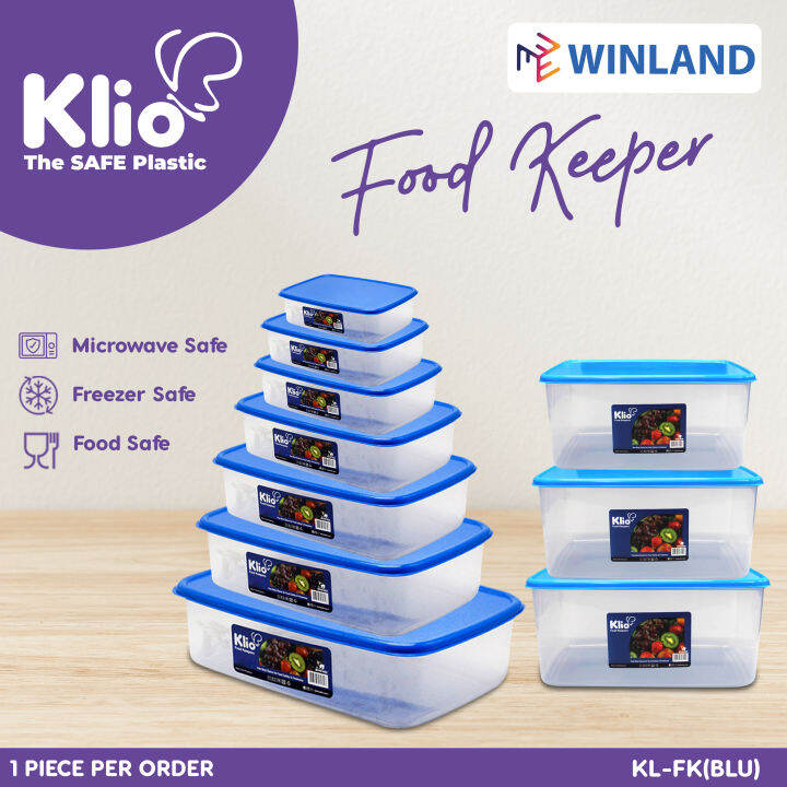 KLIO by Winland Rectangular Stackable Food Keeper Plasticware ...
