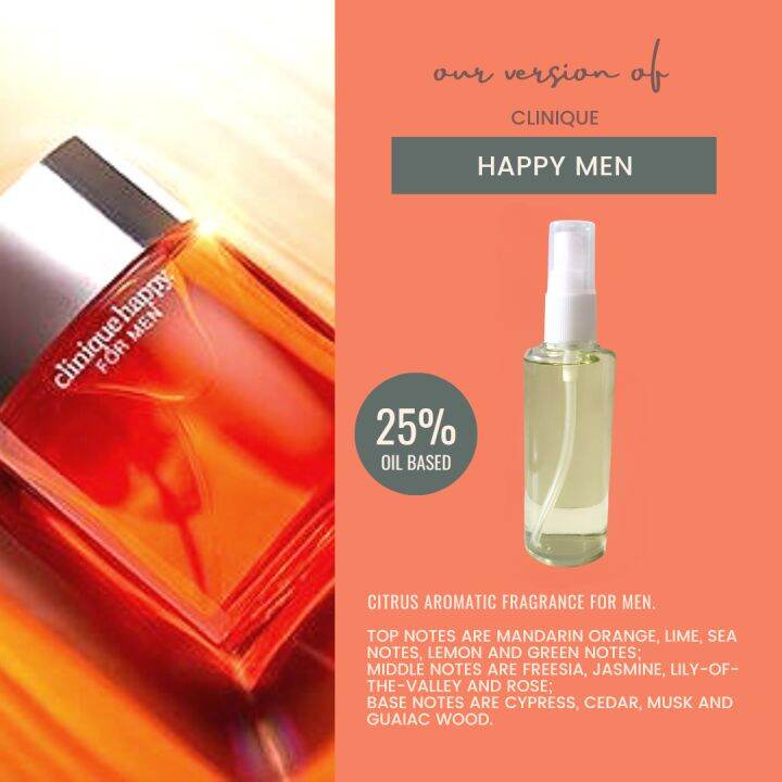 AF | Clinique Happy men Inspired Oil Based Perfume 85ml | Lazada PH