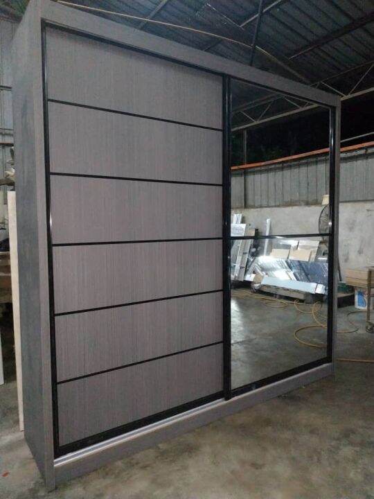 8ft x 8ft wardrobe with full mirror (one door ) | Lazada