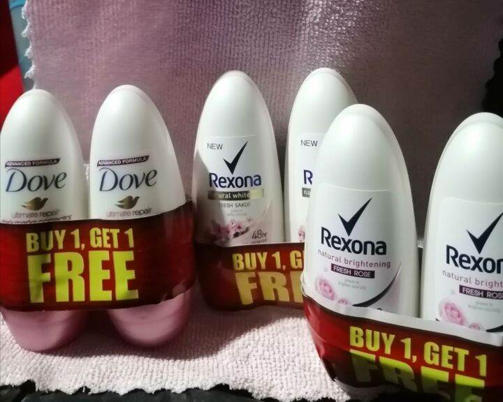 Rexona and Dove roll on buy1take1 | Lazada PH