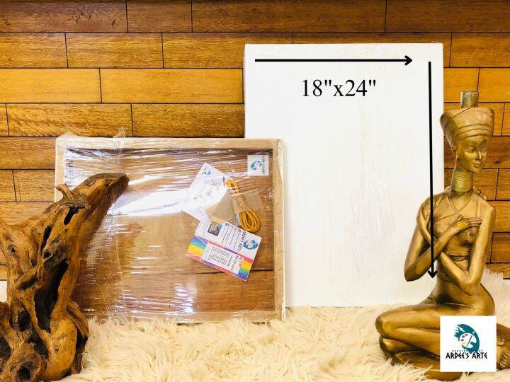 18"x24" BOXTYPE CANVAS FOR PAINTING, MUSEUM WRAP WITH BACKING PLYWOOD ...