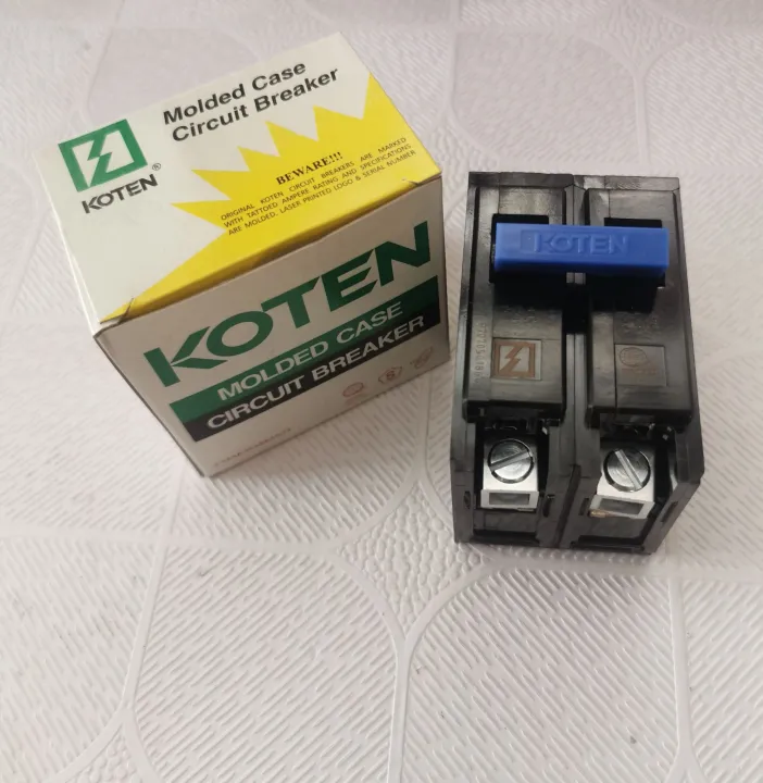 Koten Circuit Breaker Molded Case 2P Plug-in 15A,20A,30A,40A,60A,70A,100Amps | Lazada PH