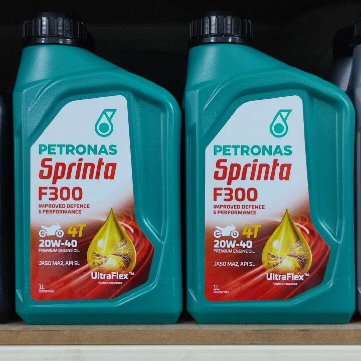 Petronas F300 Sprinta 4T 1 Liter Minyak Hitam Motosikal Engine Oil ...