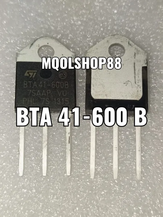 TR TRANSISTOR SCR THRYSTOR BTA41-600B BTA 41-600B 41-600 B BTA41600B 41 600B ASLI ORI | Lazada ...