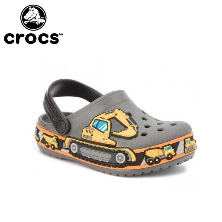 SANDAL CROC CROCSEXCAVATOR FUN LAB CONTRUCTION TRUCK EXCAVATOR KIDS and ...