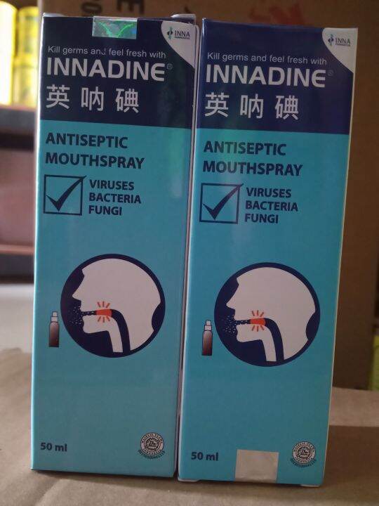 INNADINE ANTISEPTIC MOUTHSPRAY 50ML SPRAY ANTISEPTIK SPRAY | Lazada Indonesia