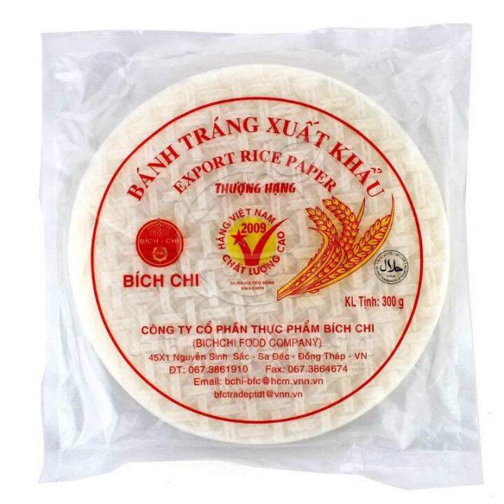 Vietnam Rice Paper Spring Roll Bich Chi 22 CM (HALAL) Kulit Popiah ...