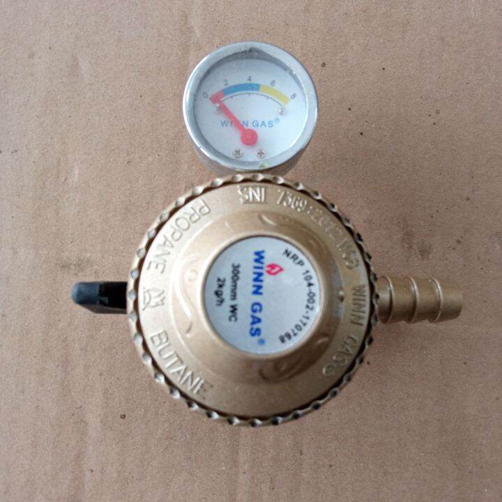 Kepala Regulator Gas win gas plus Meter / Regulator plus Meter ...