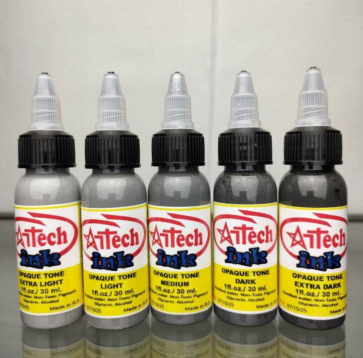 ARTECH SET TATTOO INK OPAQUETONE COLORE (5 bottle) | Lazada PH