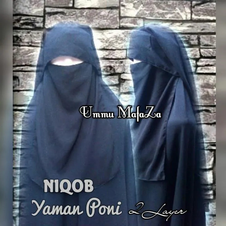 CADAR YAMAN PONI 2 LAYER | NIQAB PONI LAYER/ NIQOB PURDAH YAMAN ...