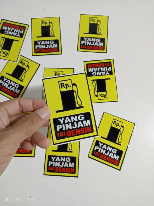 stiker motor YANG PINJEM ISI BENSIN | Lazada Indonesia
