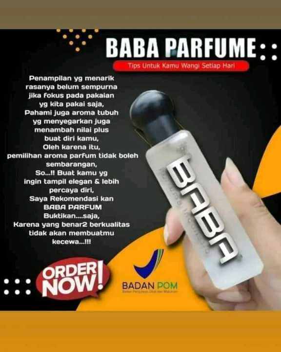 BABA PARFUM EAU DE PARFUME NON ALKOHOL AROMA BEST SELLER /PARFUM CEWEK ...