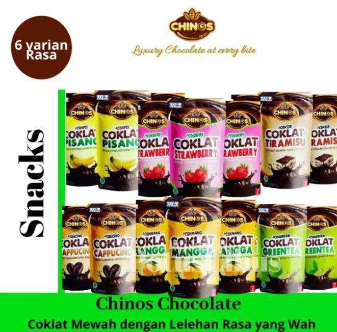 CHOCOLATE CHINOS ORIGINAL COKELAT LUMER KEKINIAN 7 Varian Rasa | Lazada ...