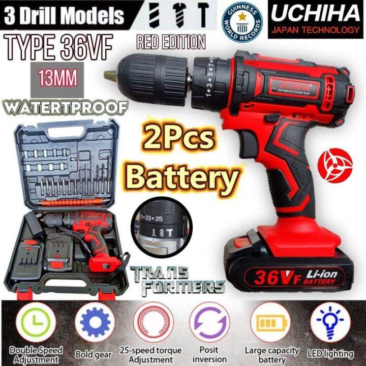 Bor chas uchiha 36volt / Bor baterai uchiha 36volt / Impact driil ...
