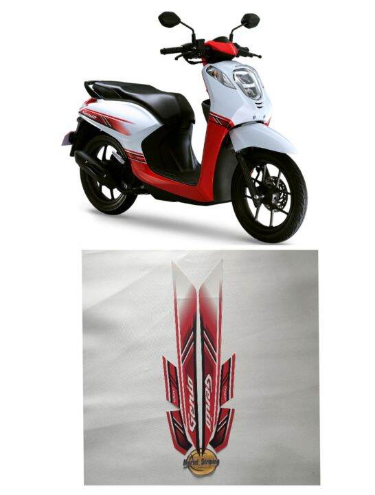 STICKER STRIPING LIST POLET BODY MOTOR HONDA GENIO TAHUN 2020 WARNA ...
