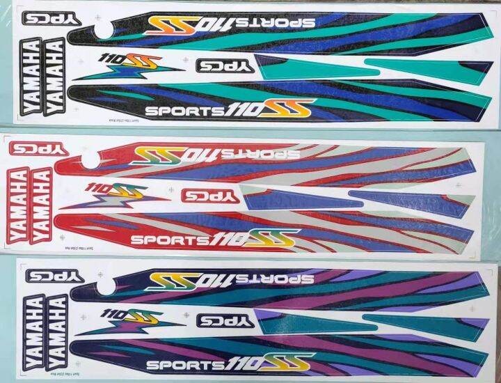 Yamaha Y110 / Sport 110ss (2) Body Sticker | Lazada