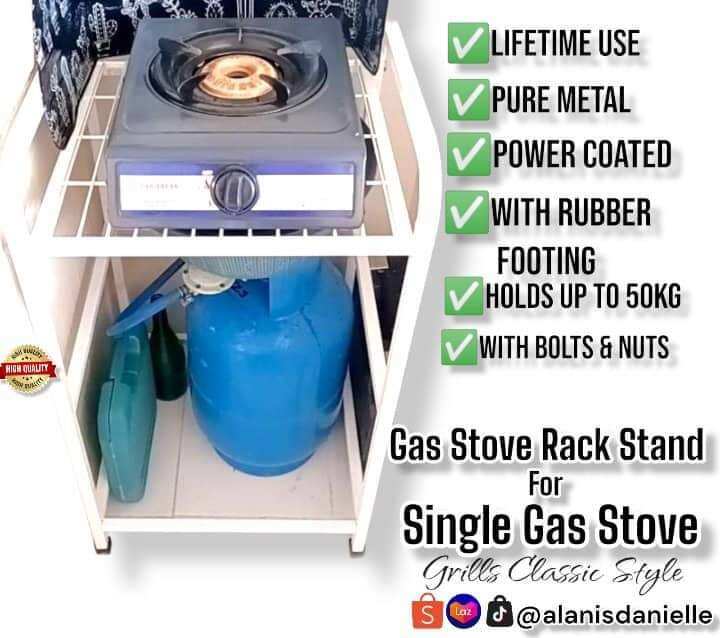 SINGLE BURNER STOVE STAND KITCHEN RACKS HEAVY DUTY ...