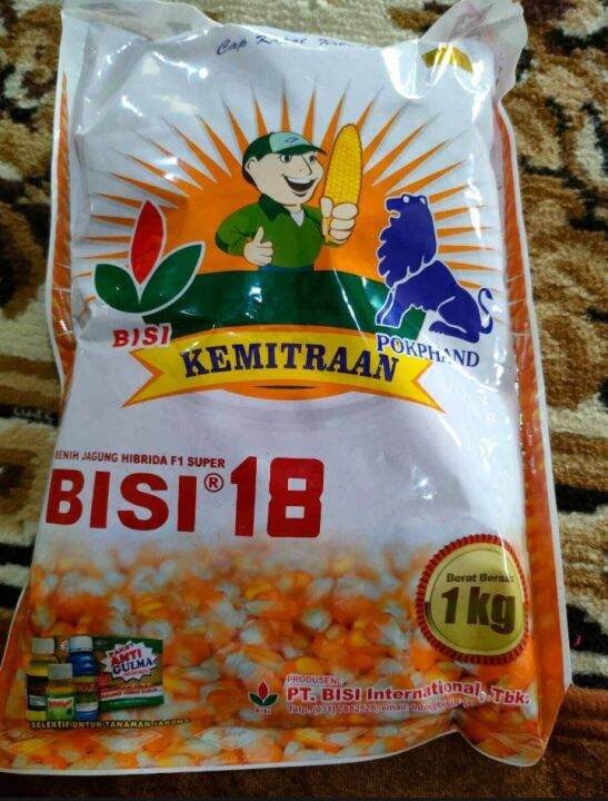 BISI 18 KEMITRAAN kemasan 1kg Benih Jagung Cap Kapal Terbang | Lazada ...