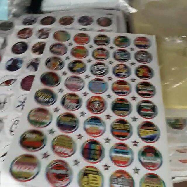 Tajos besi tebal mainan tazos isi 40 pcs tipis bogem gacoan king 100 ...