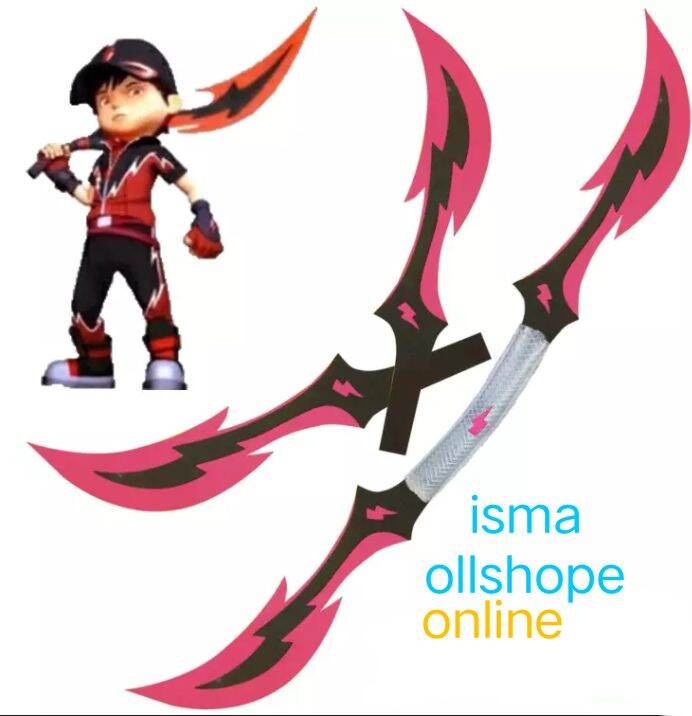 SET PEDANG TOMBAK MAINAN BOBOIBOY HALILINTAR THE MOVIE TERBARU | Lazada ...