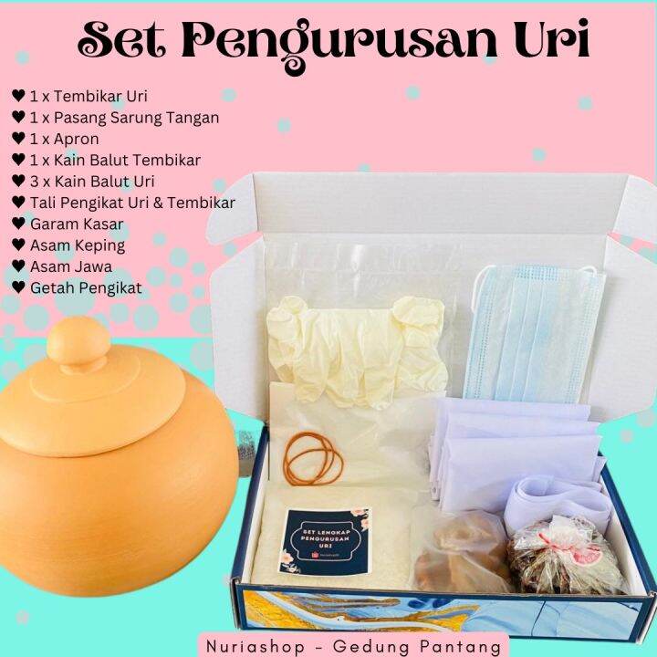 Set Pengurusan Uri Tembikar / Set Pengurusan Uri / Set Uri / Set Cuci ...