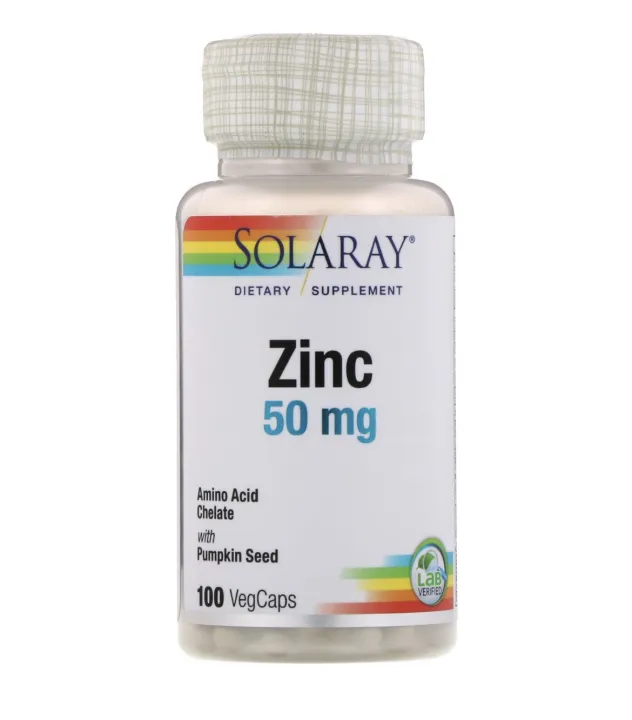 Solaray Zinc 50mg 100 Capsules (Expiration: April 2025) | Lazada PH