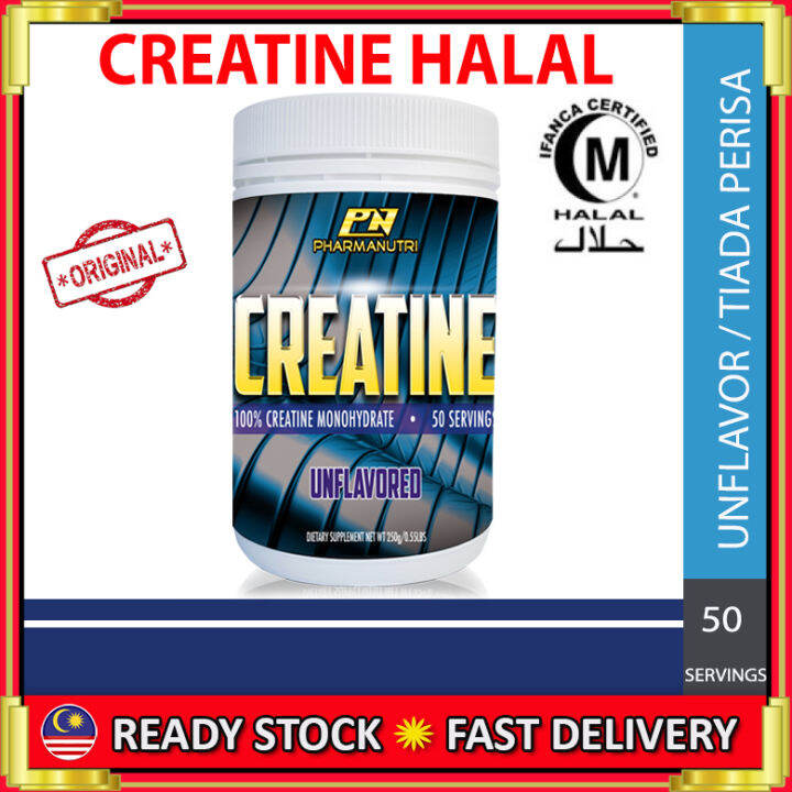 Creatine HALAL – Pharmanutri 100% Creatine Monohydrate 250g, 50 ...