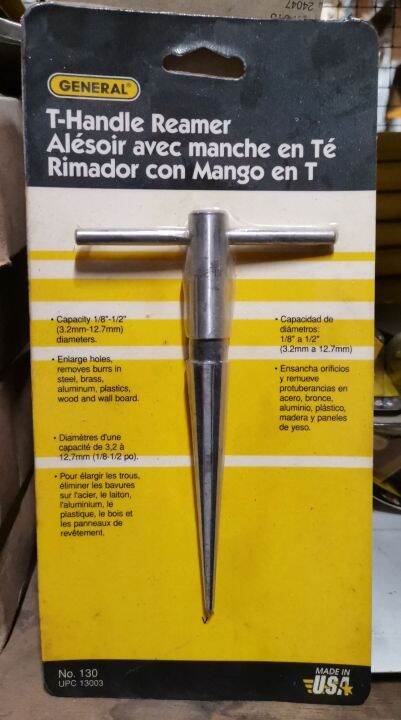 GENERAL T-HANDLE REAMERS #130 1/8"- 1/2" MADE IN USA | Lazada PH