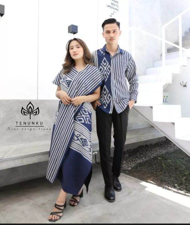 baju couple tenun pasangan 2022 // set couple tenun modern // outfit ...