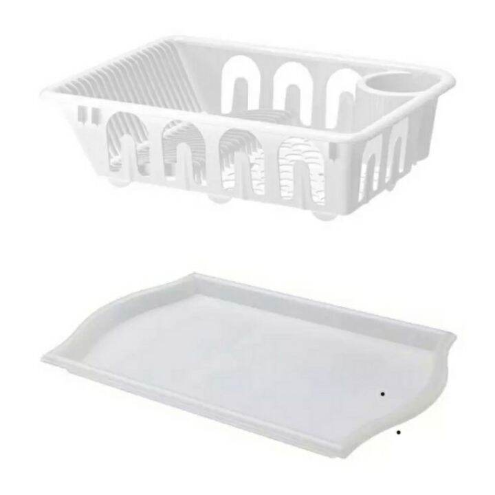 Rak peniris piring,IKEA satu set dan nampan alasnya | Lazada Indonesia