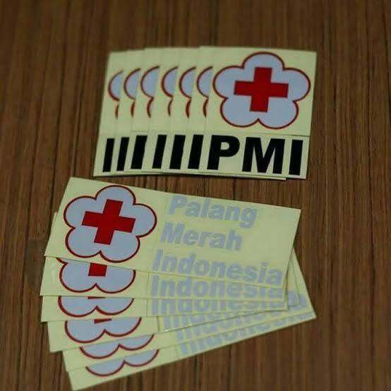 Stiker cutting timbul PMI paling merah indonesia | Lazada Indonesia