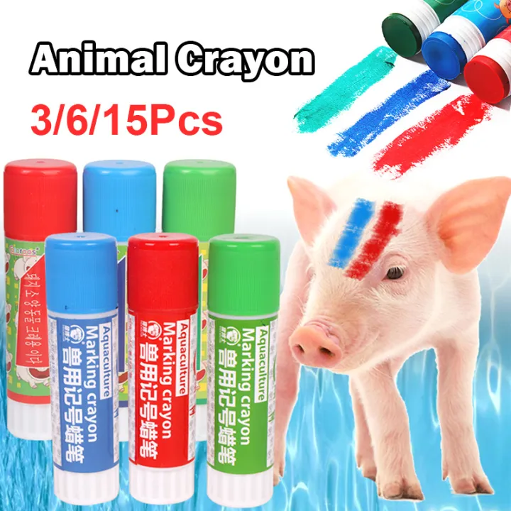 3/6/15Pcs Farm animals marker Pig marker Piglet marker Animal crayon ...