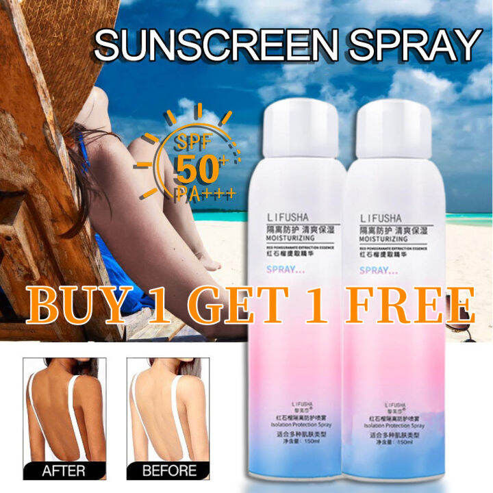 (Buy1 take1)ZUAU Instantly Whitening Sunscreen Spray SPF50+ PA ...