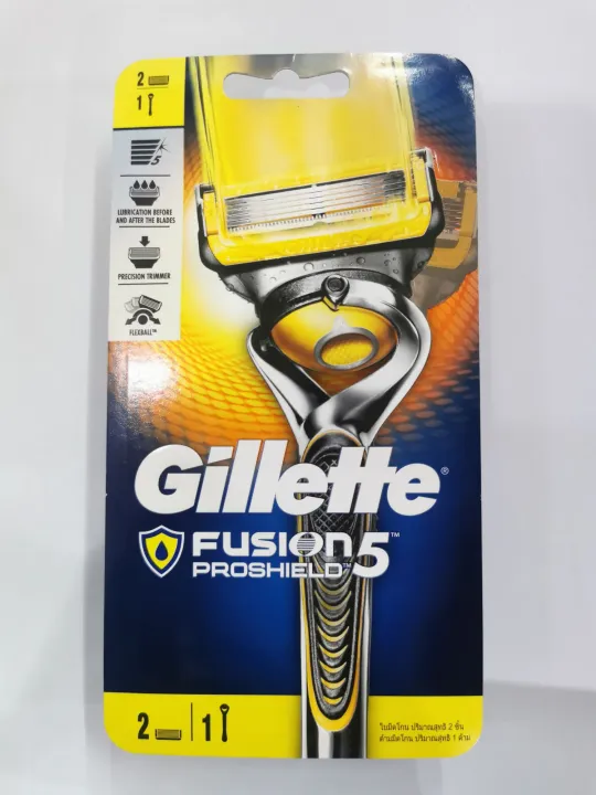 Gillette fusion 5 proshield ใบมีดโกนพร้อมด้าม | Lazada.co.th