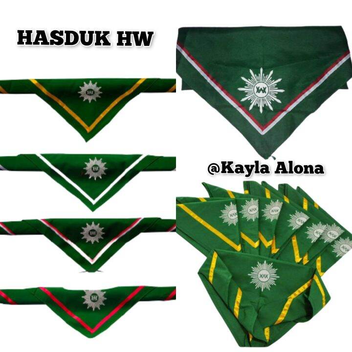Hasduk | Kacu | Syal HW Hizbul wathan SD | SMP | SMA Panjang 120cm ...