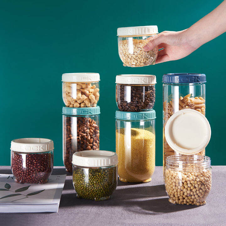 Food Storage Containers Airtight Kitchen Plastic Seal Storage Tank Box ...