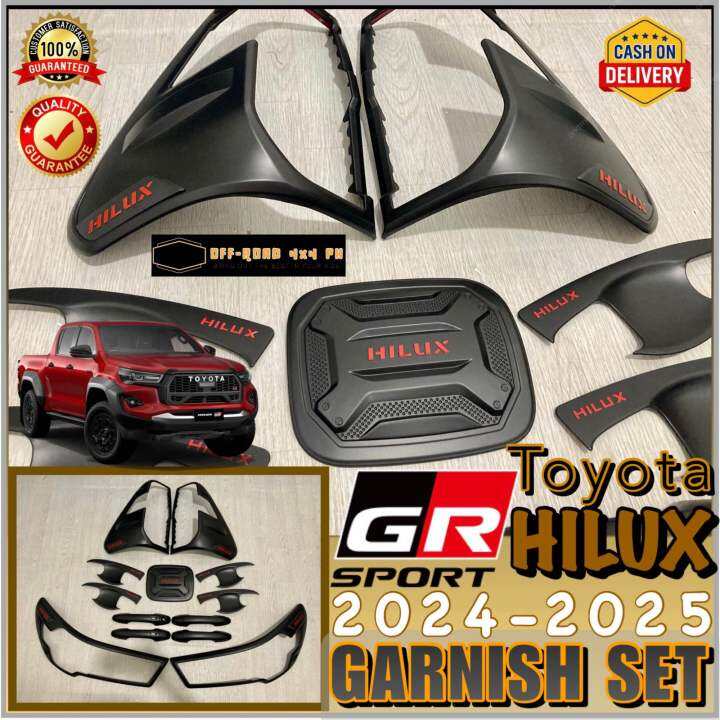 TOYOTA HILUX GR SPORT 2024-2025 GARNISH SET MADE IN THAILAND (hilux grs accessories) | Lazada PH