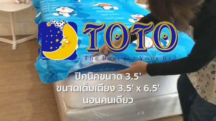 TOTO Picnic ที่นอนปิคนิค หมีพูห์ Winnie The Pooh PO44 สีน้ำตาล Brown ...