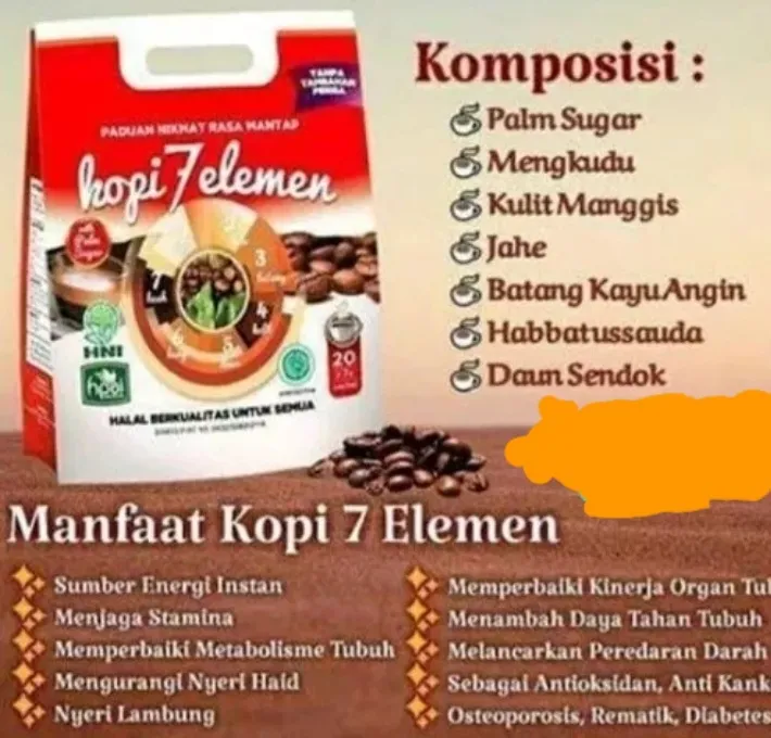 KOPI 7 ELEMEN || KOPI HERBAL HNI HPAI | Lazada Indonesia