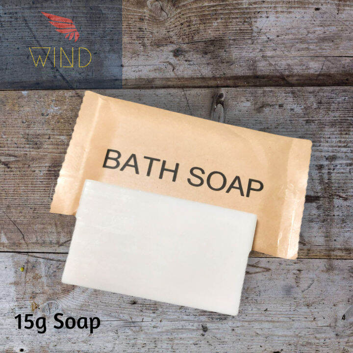 (WIND) 15g Rectangular Bar Bath Soap for Hotel, Lodge, Resort, Travel ...