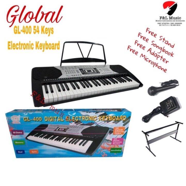 Global GL-400 54 keys electronic keyboard | Lazada PH