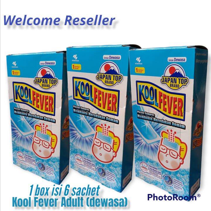 Kool fever Dewasa (adult) 1 box isi 6 | Lazada Indonesia