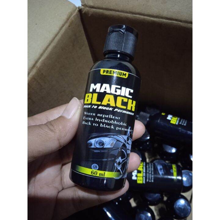 Gudang Murahmu - Paket 5 pcs Magic Black Premium 60ml Penghitam motor ...