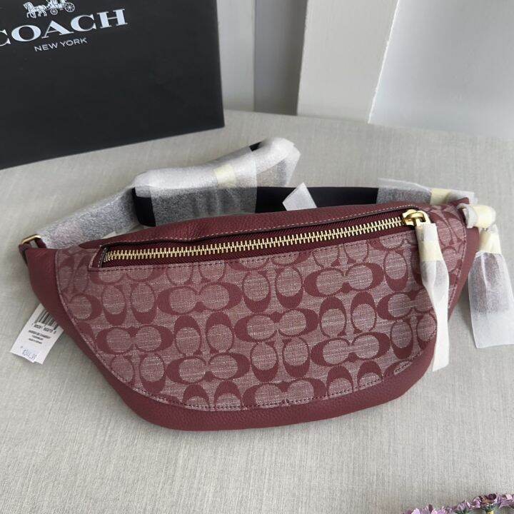 กระเป๋า Coach Warren Belt Bag In Signature Chambray | Lazada.co.th
