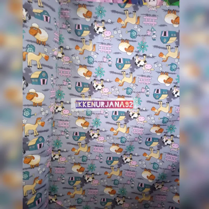 kain bahan meteran katun polymicro harga per 50cm lebar 240cm | Lazada ...