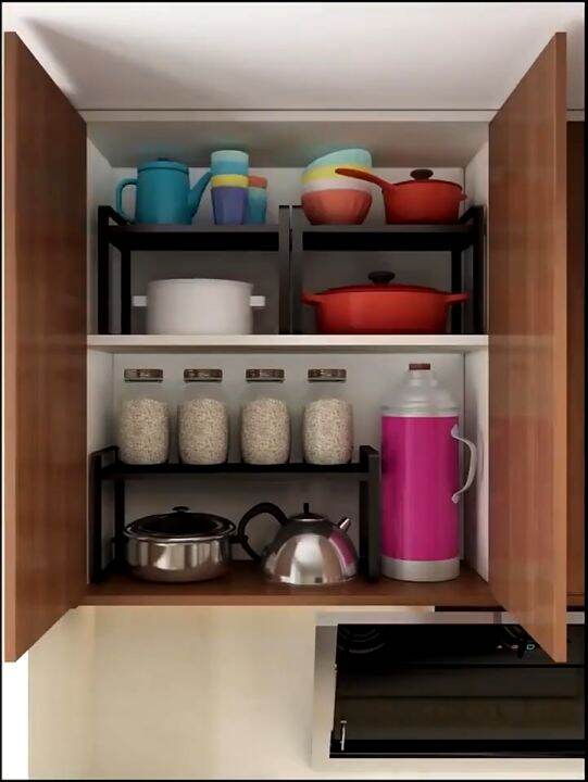 Scalable Kitchen Rack Simple Modern Design Stackable Plate Rack Kitchen ...