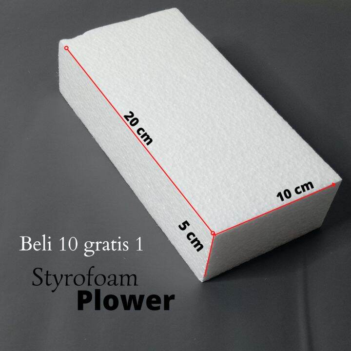 alens shop/ Styrofoam/seropom/busa kering,busa buket,ukuran 20x10x5 ...